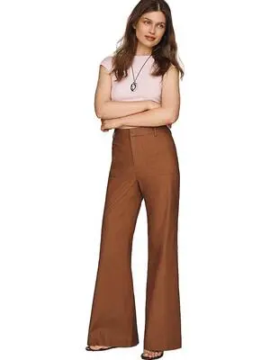 Maeve Jude Linen-blend Trousers - Cinnamon