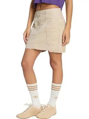 Adidas Premium Essentials Canvas Skirt - Khaki Three