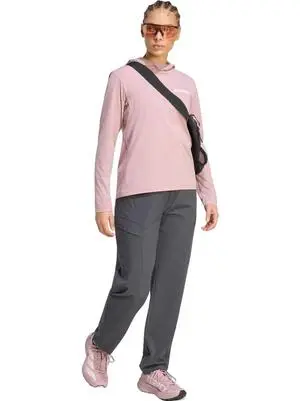 Adidas Hooded Long Sleeve Top - Magic Mauve