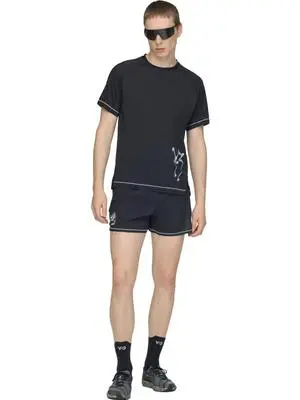 Adidas Y-3 Chito Graphic Running Short Sleeve Tee - Black