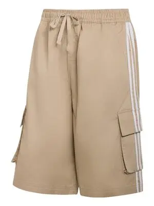 Adidas Adicolor Cotton Twill Cargo Shorts - Khaki Three