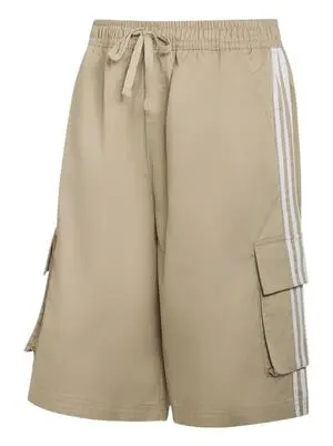 Adidas Adicolor Cotton Twill Cargo Shorts - Khaki Three
