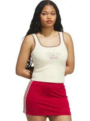 Adidas Graphic Rib Tank Top - Warm Vanilla