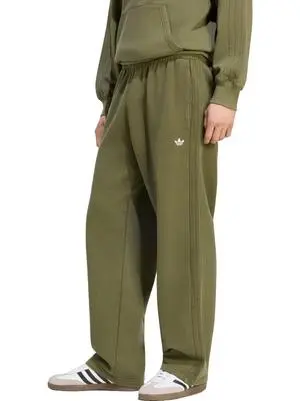 Adidas Trefoil Essentials Loose Fleece Pants Dark Green - Night Cargo