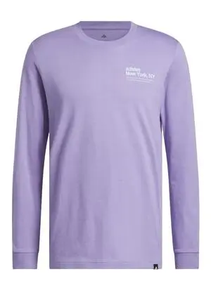 Adidas Nyc Building Graphic Long Sleeve T-shirt - Magic Lilac