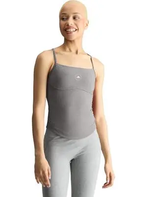 Adidas By Stella Mccartney Studio Crop Top - Core Heather