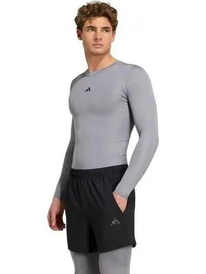 Adidas Techfit Compression Training Long Sleeve Tee - Grey