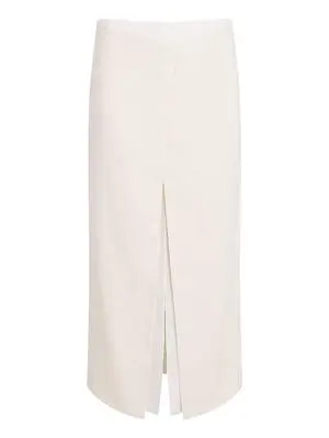 Khaite Double-layered Midi Skirt - Ivory
