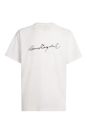 MAISON MARGIELA Cotton Logo T-shirt - White