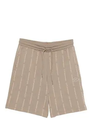 EA7 Logo-print Shorts - Beige
