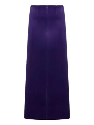 Philosophy Di Lorenzo Serafini Velvet Midi Pencil Skirt - Purple