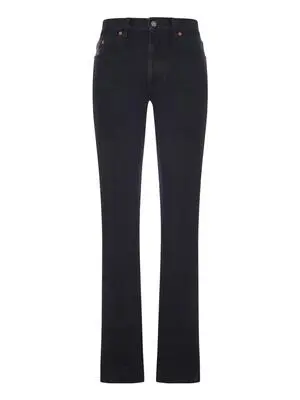 Saint Laurent Belt-loop Jeans - Black