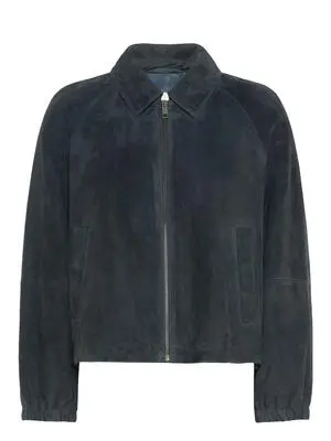 Max Mara Suede Jacket - Navy