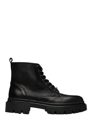 Staud Henry Combat Ankle Boots - Black