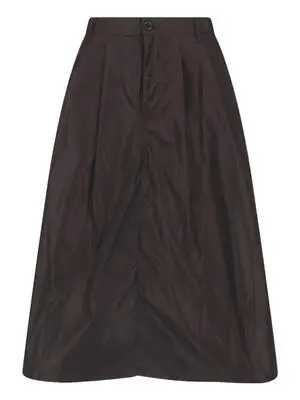 Aspesi A-line Midi Skirt - Brown