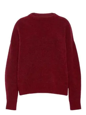 Max Mara Crew Neck Long-sleeved Knitwear - Red