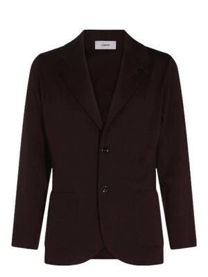 LARDINI Two-button Patch-pocket Blazer - Brown