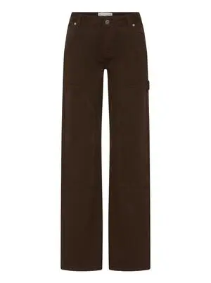 ST. AGNI Belt Loop Jeans - Brown