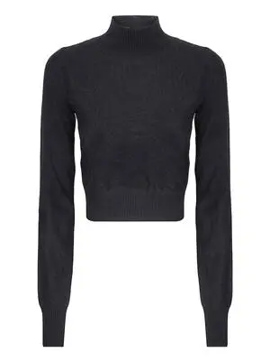 Sportmax Long-sleeved Sweater - Black