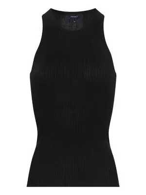 Soeur Ribbed Knit Vest - Black