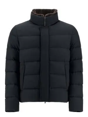Herno High-neck Padded Coat - Black