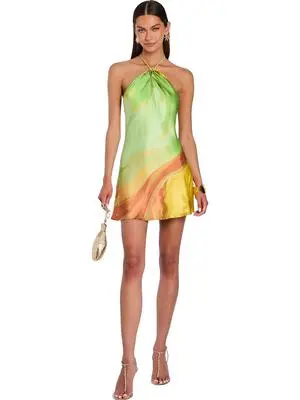 Retrofete Hilary Mini Dress - Pera Brushstroke