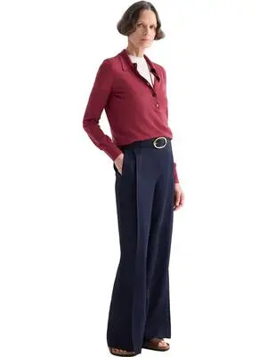 TWP Taite Pant In Coated Viscose Linen