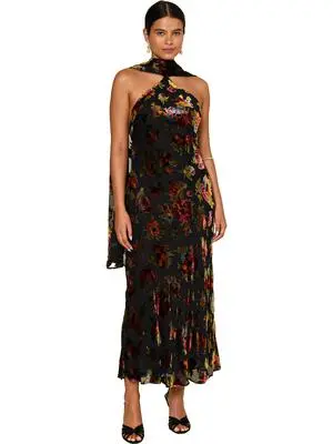 Rixo Hayley Countryside Devoré Dress - Multi