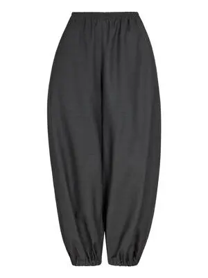 Serena Bute Wool Balloon Trousers - Grey