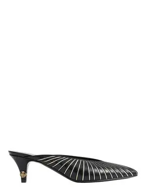 Versace Nappa Mules - Black