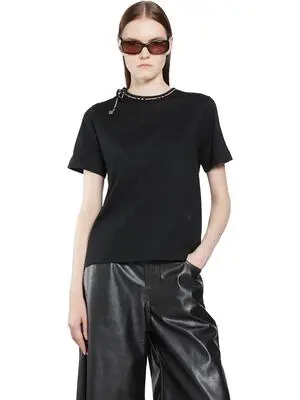 Burberry Frankie Bow Detail Top - Black