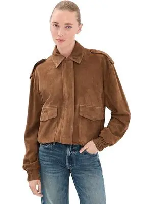 ARMA Halti Lamb Suede Jacket - Saddle