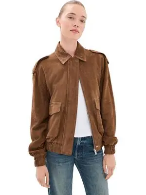 ARMA Halti Lamb Suede Jacket - Saddle
