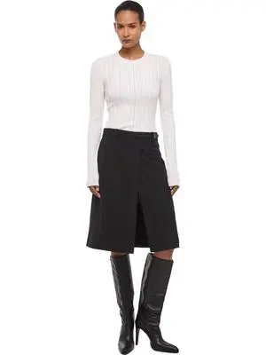 Helmut Lang Wardrobe Belted Skirt - Black