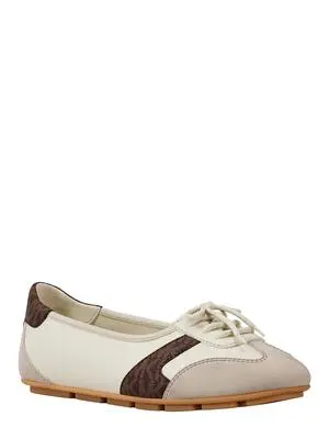 Michael Kors Brielle Signature Logo Trim Sneakerina - Brown