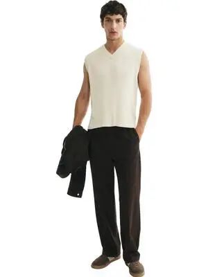 H&m Relaxed-fit Pants - Dark Brown