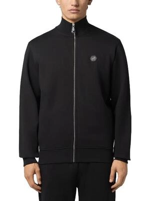 Philipp Plein Tracksuit Jacket With Painted Skull Graphic - Black