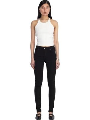 DR. DENIM Lexy Petite High Stretch Skinny Jeans - Black