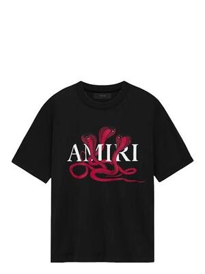 Amiri Snake Tee Shirt - Black/red