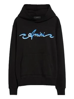 Amiri Wave Hoodie - Black