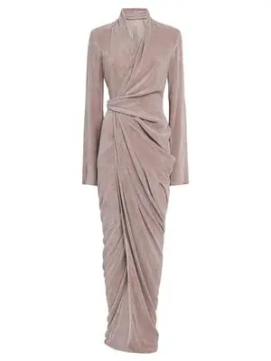 Rick Owens Draped Maxi Wrap Dress - Pink