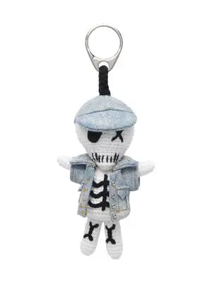 Alexander McQueen The Doll Denim Bag Charm - Gold