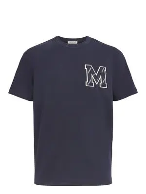 Moncler Cotton Logo T-shirt - Navy