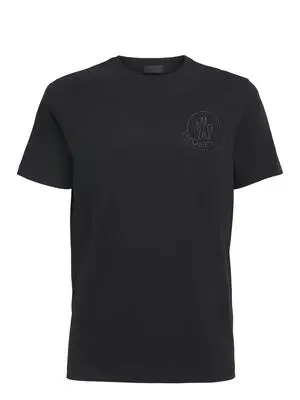 Moncler Cotton Logo T-shirt - Black