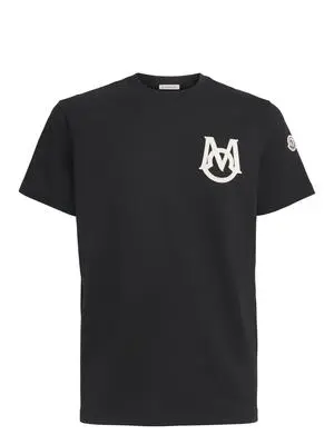 Moncler Cotton Logo T-shirt - Black