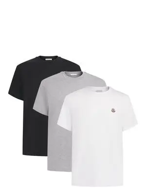 Moncler Logo Patch T-shirts - Orange