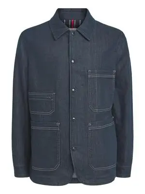 Moncler Haderu Denim Shirt Jacket - Blue