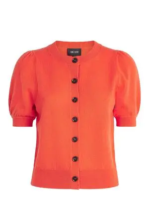 ME+EM Cashmere Cardigan - Orange