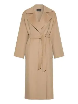Max Mara Wool-blend Belted Coat - Beige