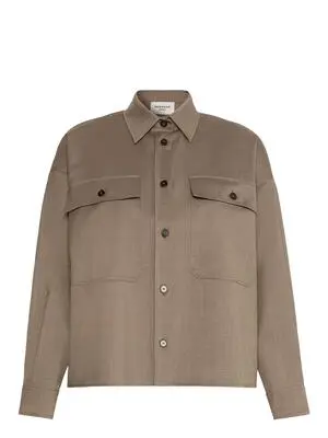 Max Mara Wool-blend Shirt Jacket - Brown